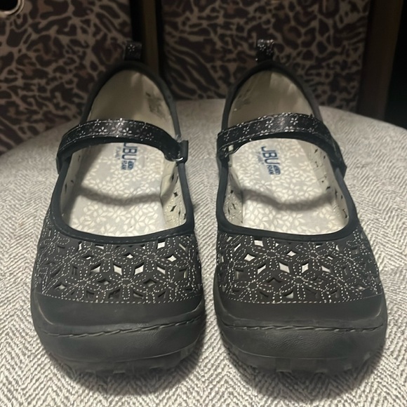 JBU | Shoes | Jbu Womens Black Round Toe Casual Mary Jane Flat Shoes ...